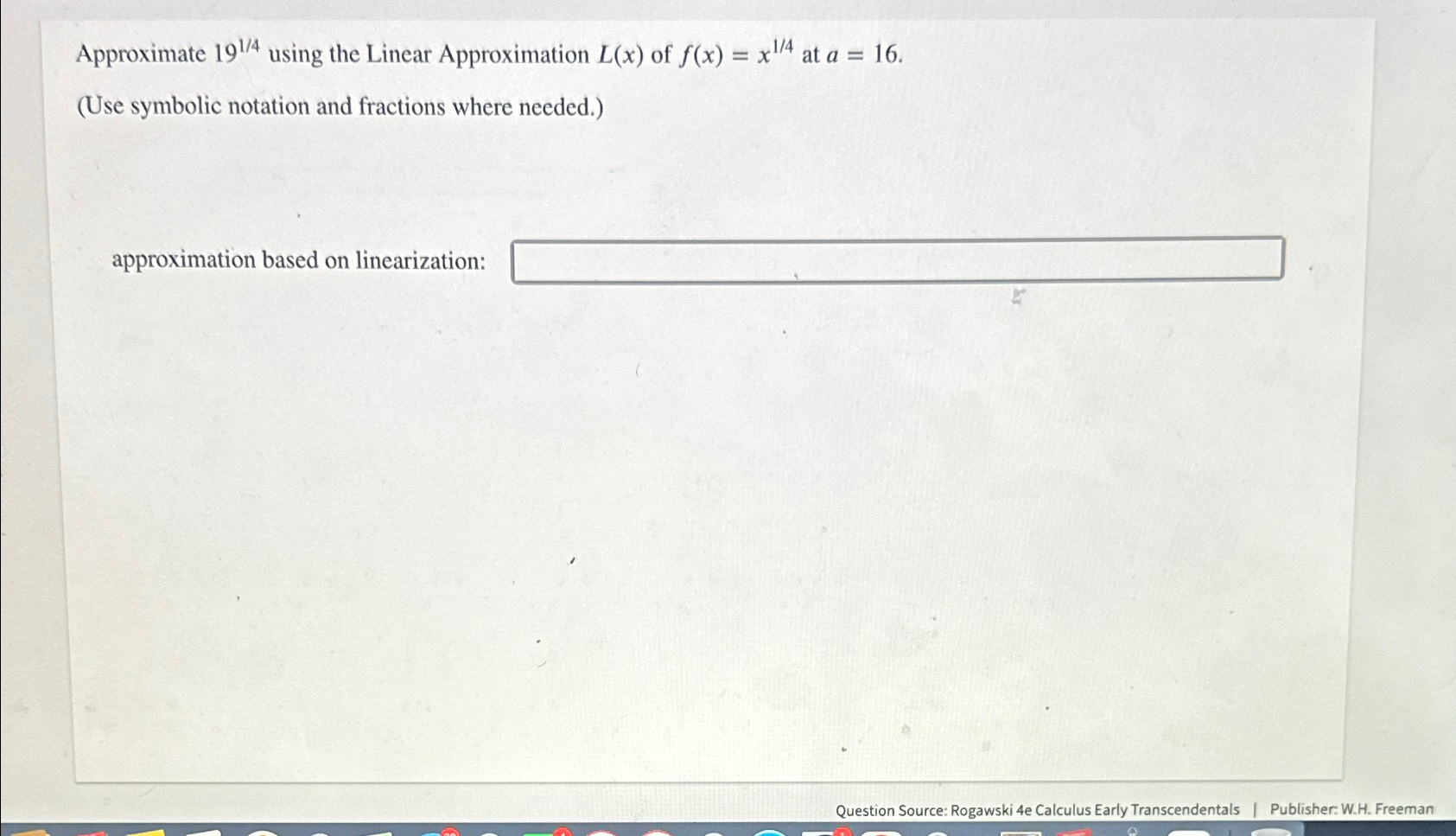 Solved Approximate 1914 ﻿using the Linear Approximation L(x) | Chegg.com