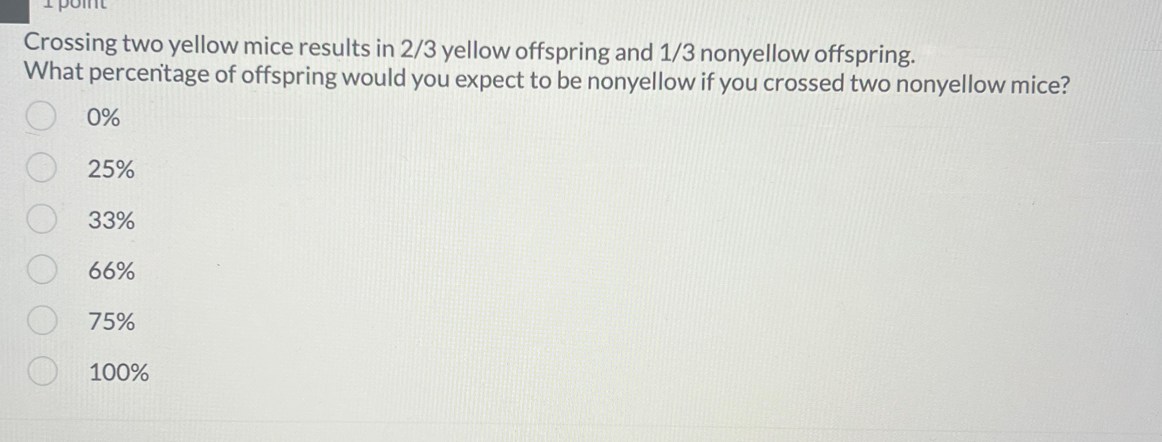 Solved Crossing two yellow mice results in 23 ﻿yellow | Chegg.com