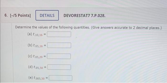 Solved Determine the values of the following quantities. | Chegg.com