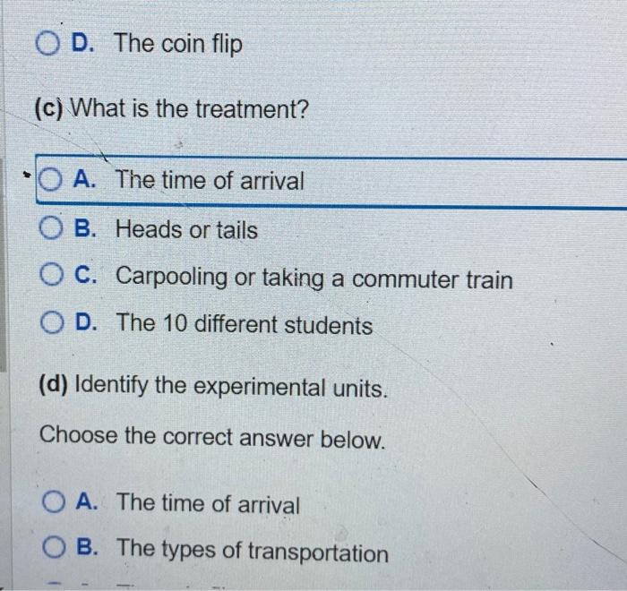 Solved A student wanted to compare two types of commuting | Chegg.com