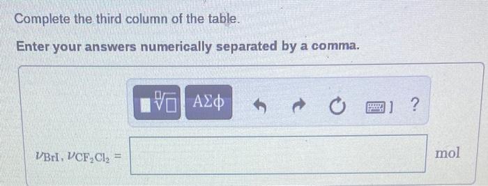 Solved Complete the table: Complete the second column of | Chegg.com