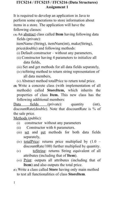 Solved ITCS214 / ITCS215 / ITCS216 (Data Structures) | Chegg.com