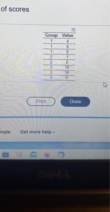 Solved The table shows scores on the first quiz (maximum | Chegg.com