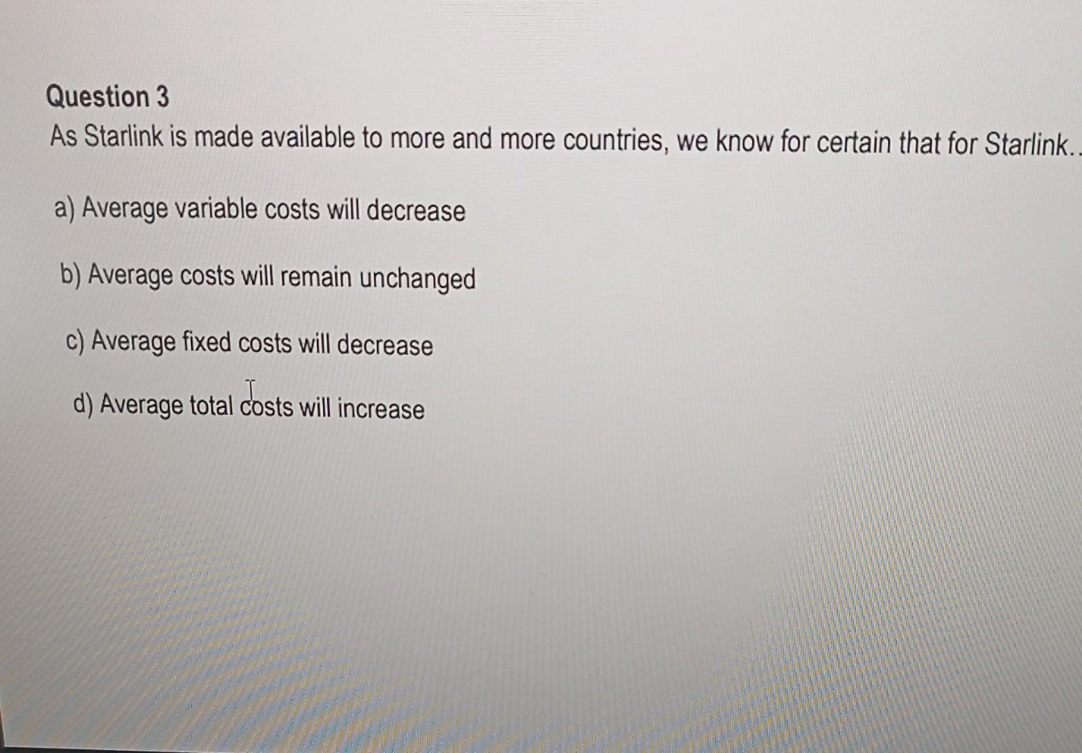 Solved As Starlink is made available to more and more | Chegg.com