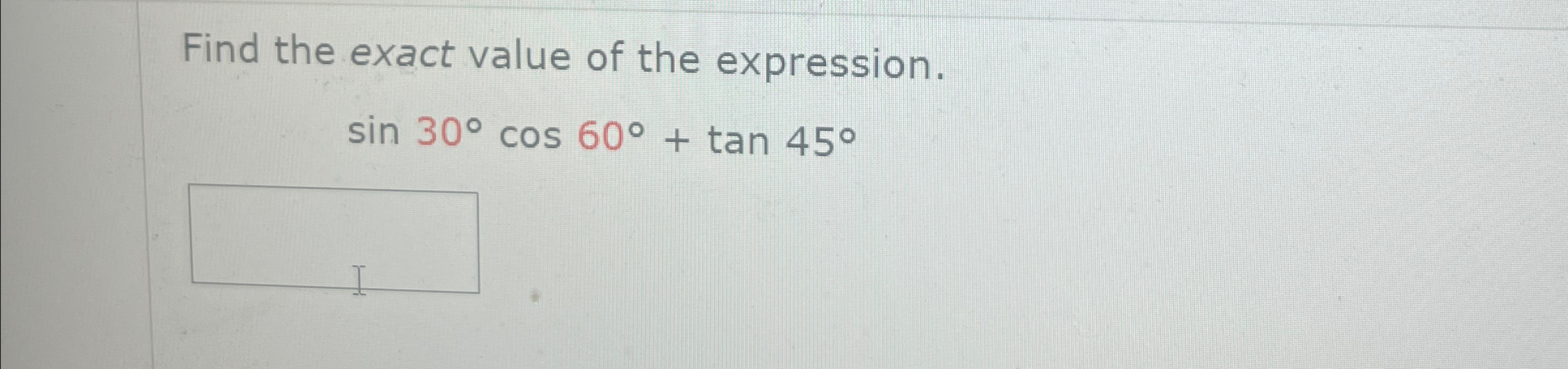 Solved Find the exact value of the | Chegg.com