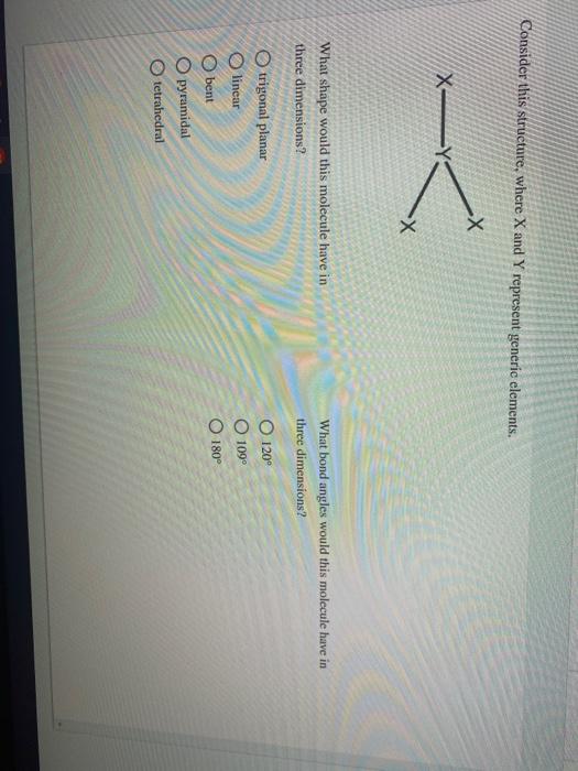 Solved Consider this structure, where X and Y represent | Chegg.com