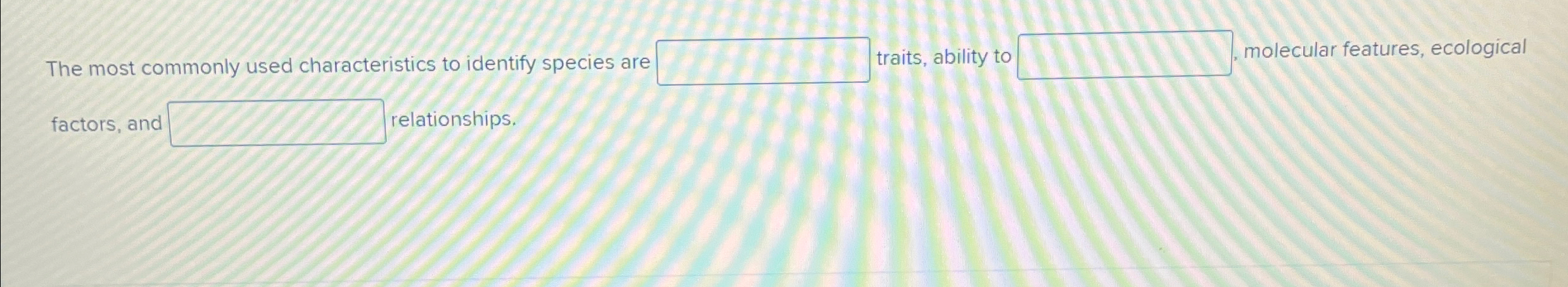 Solved The most commonly used characteristics to identify | Chegg.com