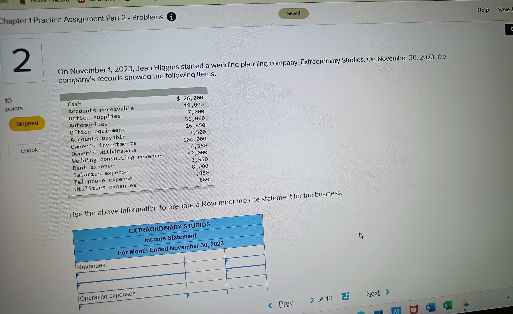 Solved Chapter 1 Practice Assignment Part 2 - Problems (i) | Chegg.com