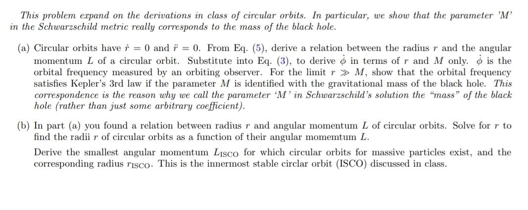 Solved This problem expand on the derivations in class of | Chegg.com