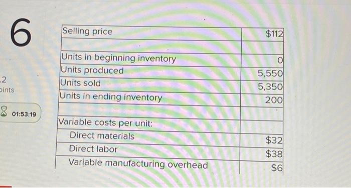 Solved What is the net operating income (loss) for the | Chegg.com