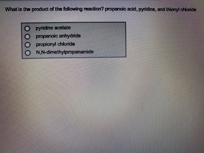 Solved What is the product of the following reaction? | Chegg.com