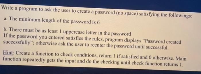 Solved Use C Code Please Write A Program To Ask The User To 9609