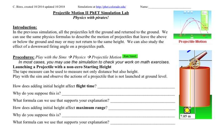 Physics with pirates! Introduction: In the previous | Chegg.com