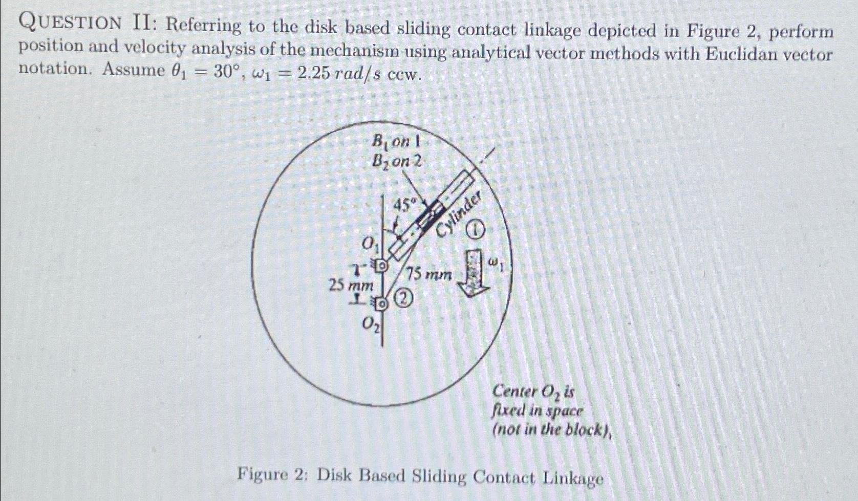 Solved QUESTION II: Referring to the disk based sliding | Chegg.com