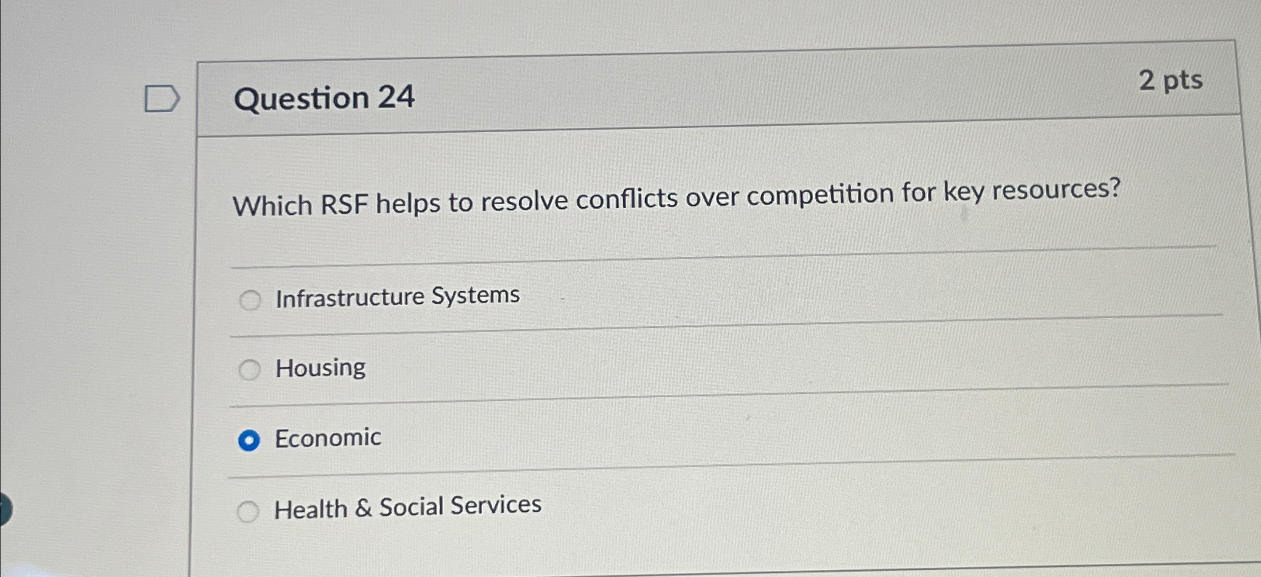 Solved Question 242 ﻿ptsWhich RSF helps to resolve conflicts | Chegg.com