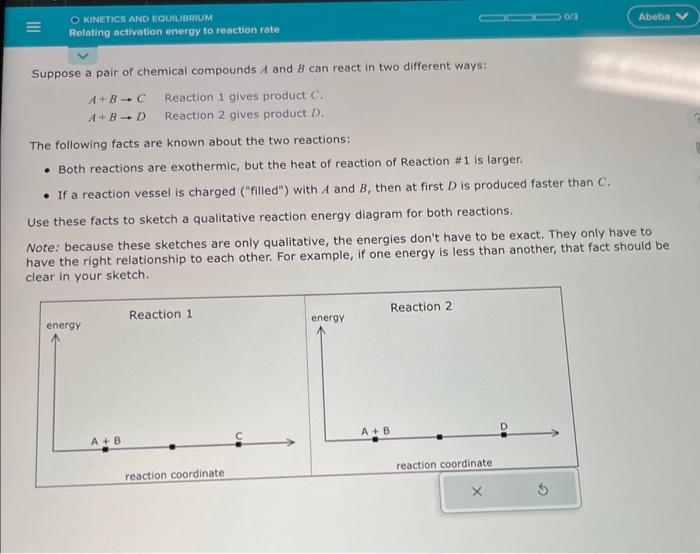 Solved Suppose a pair of chemical compounds A and B can | Chegg.com
