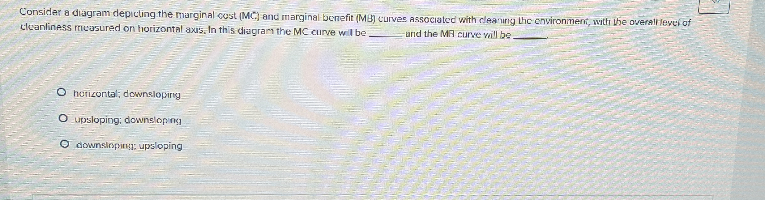 Solved Consider a diagram depicting the marginal cost (MC) | Chegg.com