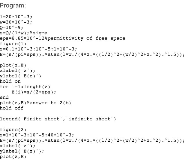 Solved Problem 3: Approximate the sheet as point charge und | Chegg.com