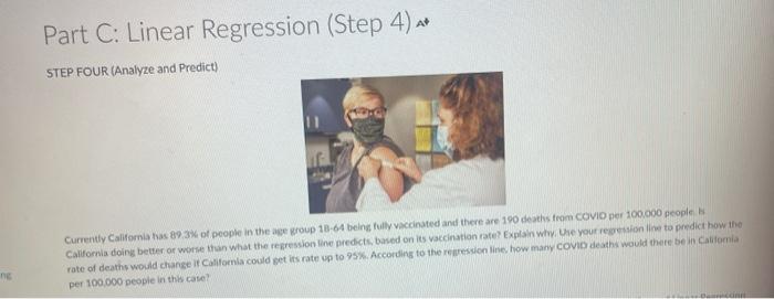 Solved STEP THREE (Correlation Coefficient and Regression | Chegg.com