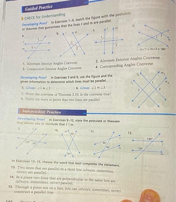 Solved CHECK for Understanding Developing Proof In Exercises | Chegg.com