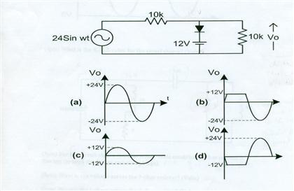 Solved For the circuit shown (assume the ideal diode), the | Chegg.com