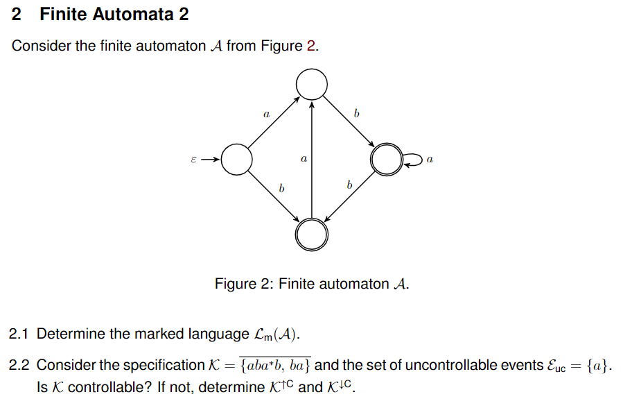 Solved 2 ﻿Finite Automata 2Consider the finite automaton A | Chegg.com