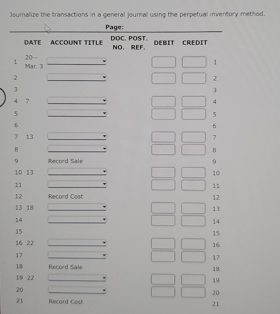 Solved Journal Entries-Perpetual Inventory Joan Ziemba owns | Chegg.com