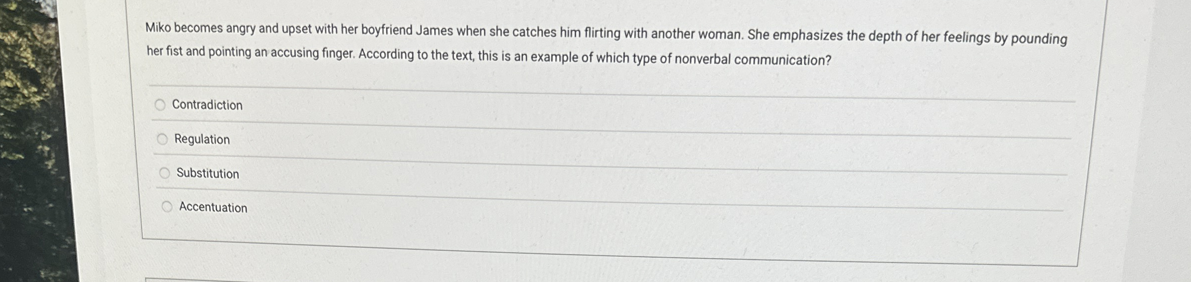 Solved Miko becomes angry and upset with her boyfriend James | Chegg.com