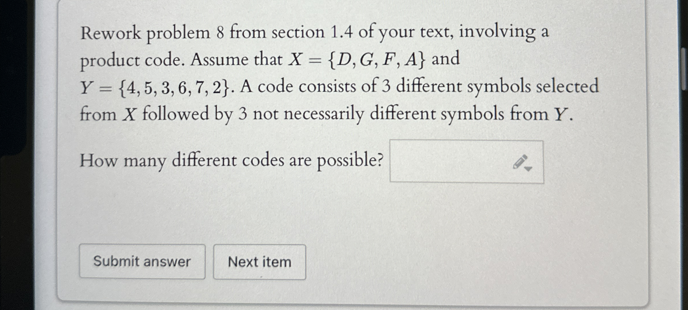 Solved Rework problem 8 ﻿from section 1.4 ﻿of your text, | Chegg.com