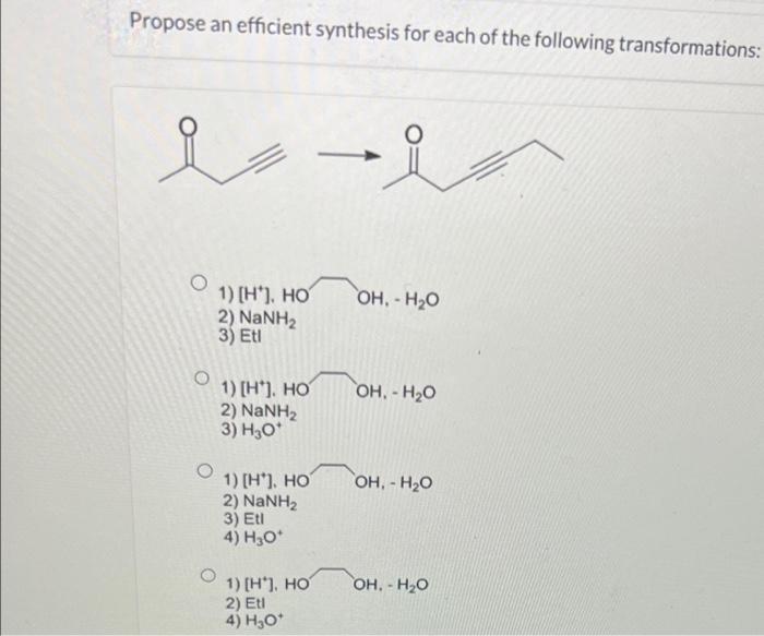 Solved Propose an efficient synthesis for each of the | Chegg.com