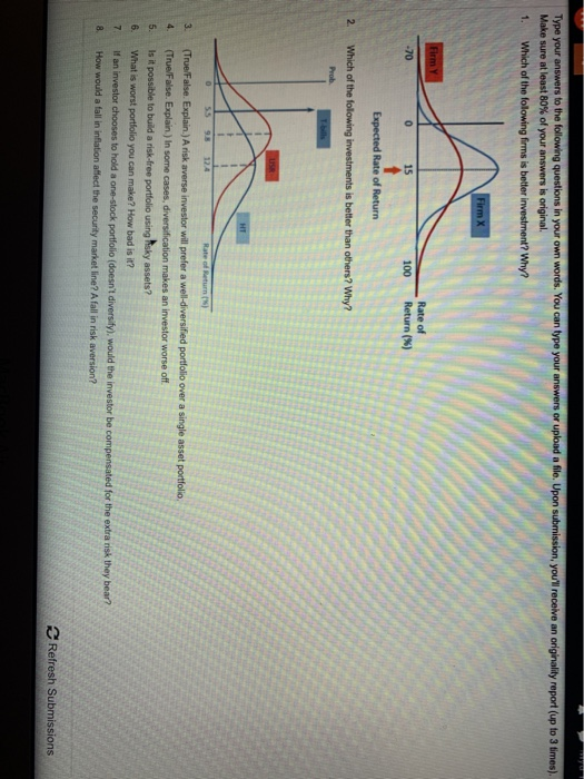 Solved Type your answers to the following questions in your | Chegg.com