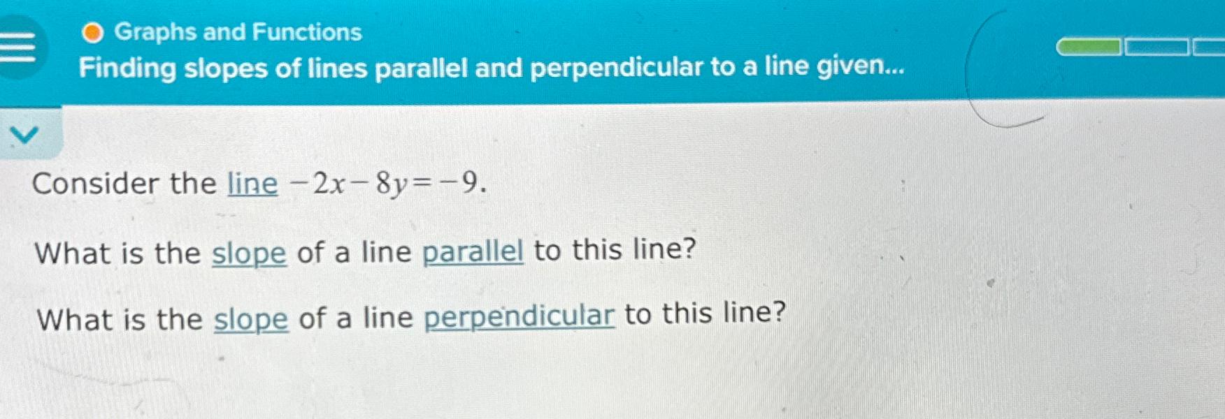 Solved O Graphs And Functionsfinding Slopes Of Lines