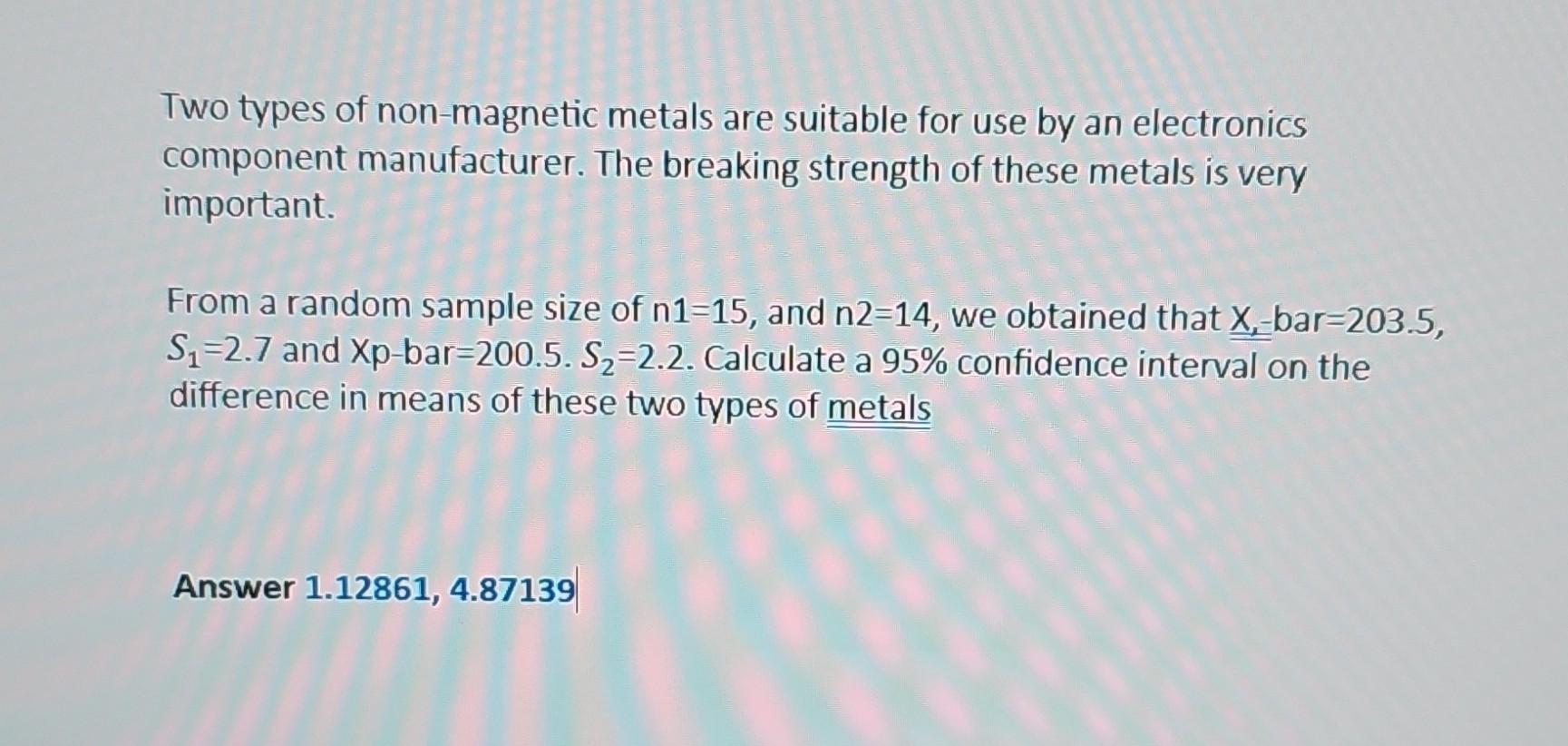 Solved show correct calculations and formula's, show | Chegg.com