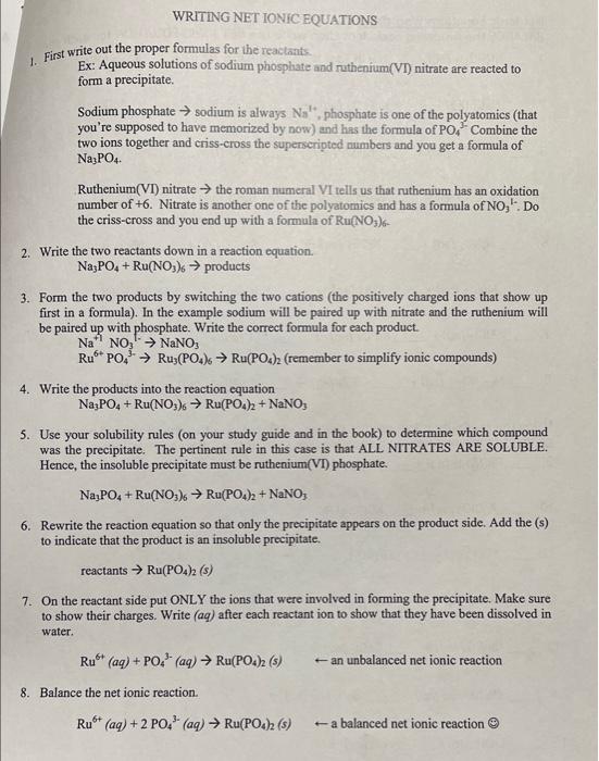 Solved 1. First write out the proper formulas for the | Chegg.com