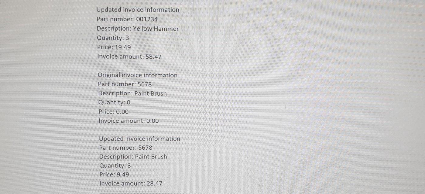 Solved Task# 3 Create a class called Invoice that a hardware | Chegg.com