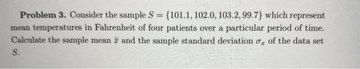 Solved Problem 1 Define The Notion Of A Random Sample S Of