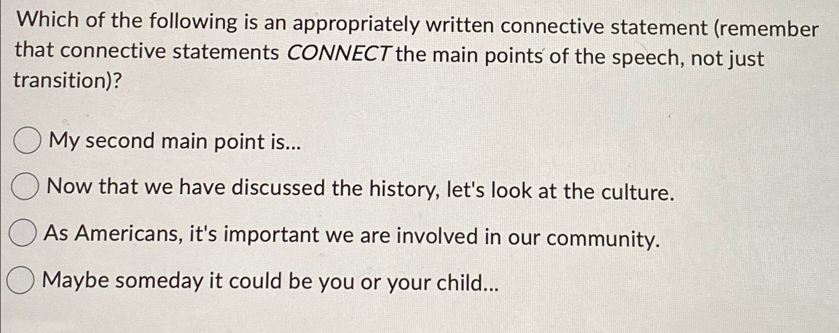 Solved Which of the following is an appropriately written | Chegg.com