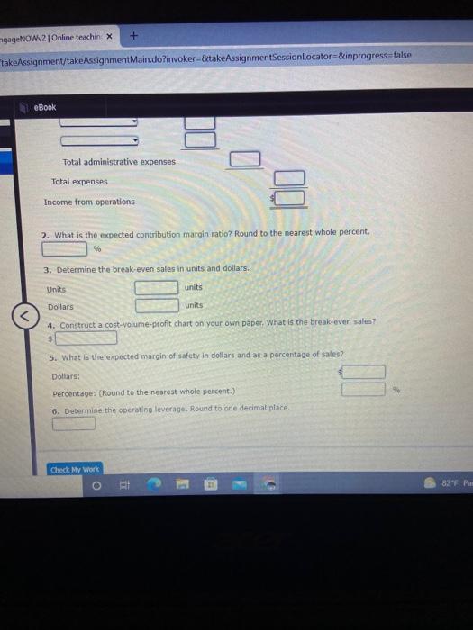Solved W2 Online teachir X signment/takeAssignment | Chegg.com