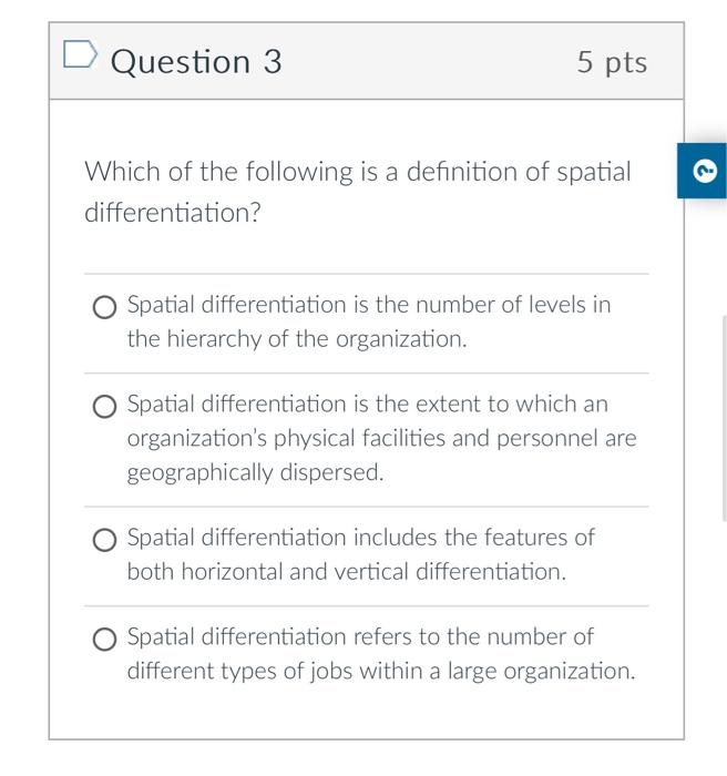 Solved The structure of an organization can be described by | Chegg.com