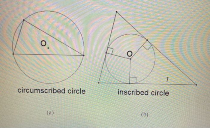 Solved A circle that passes through each vertex of a | Chegg.com