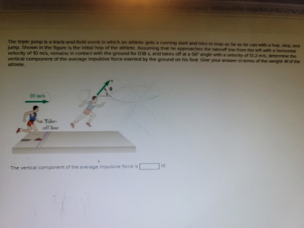 Solved The triple jump is a track-and-field event in which | Chegg.com