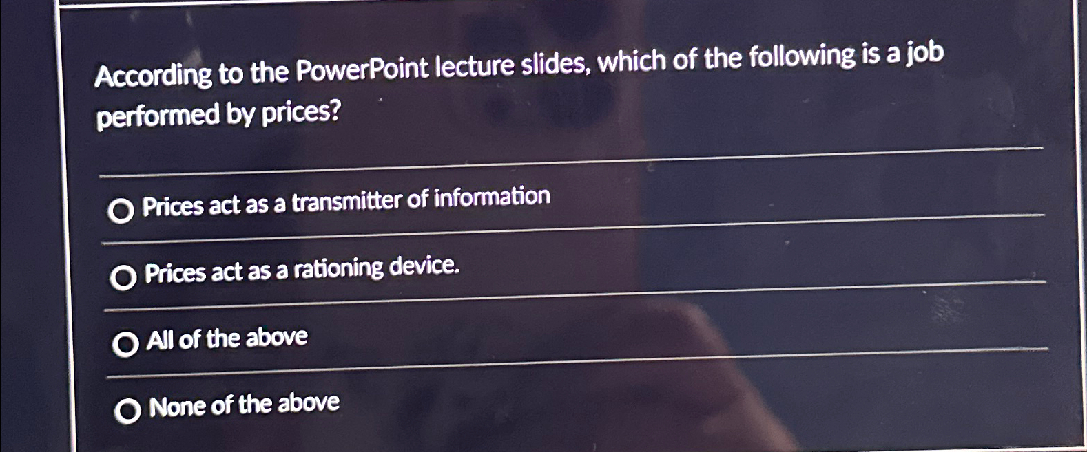 Solved According to the PowerPoint lecture slides, which of | Chegg.com