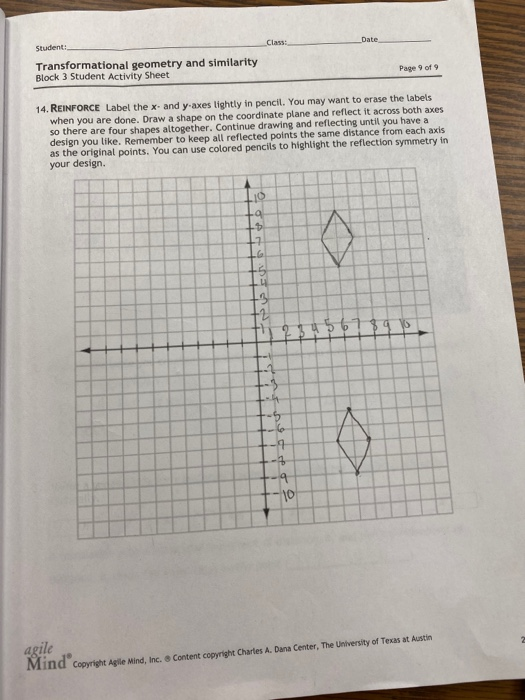 Solved Class: Date Student: Transformational geometry and | Chegg.com