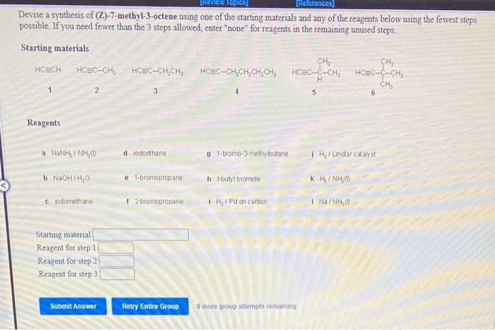 Solved Devise a synthesis of (E)-2-hexene using one of the | Chegg.com