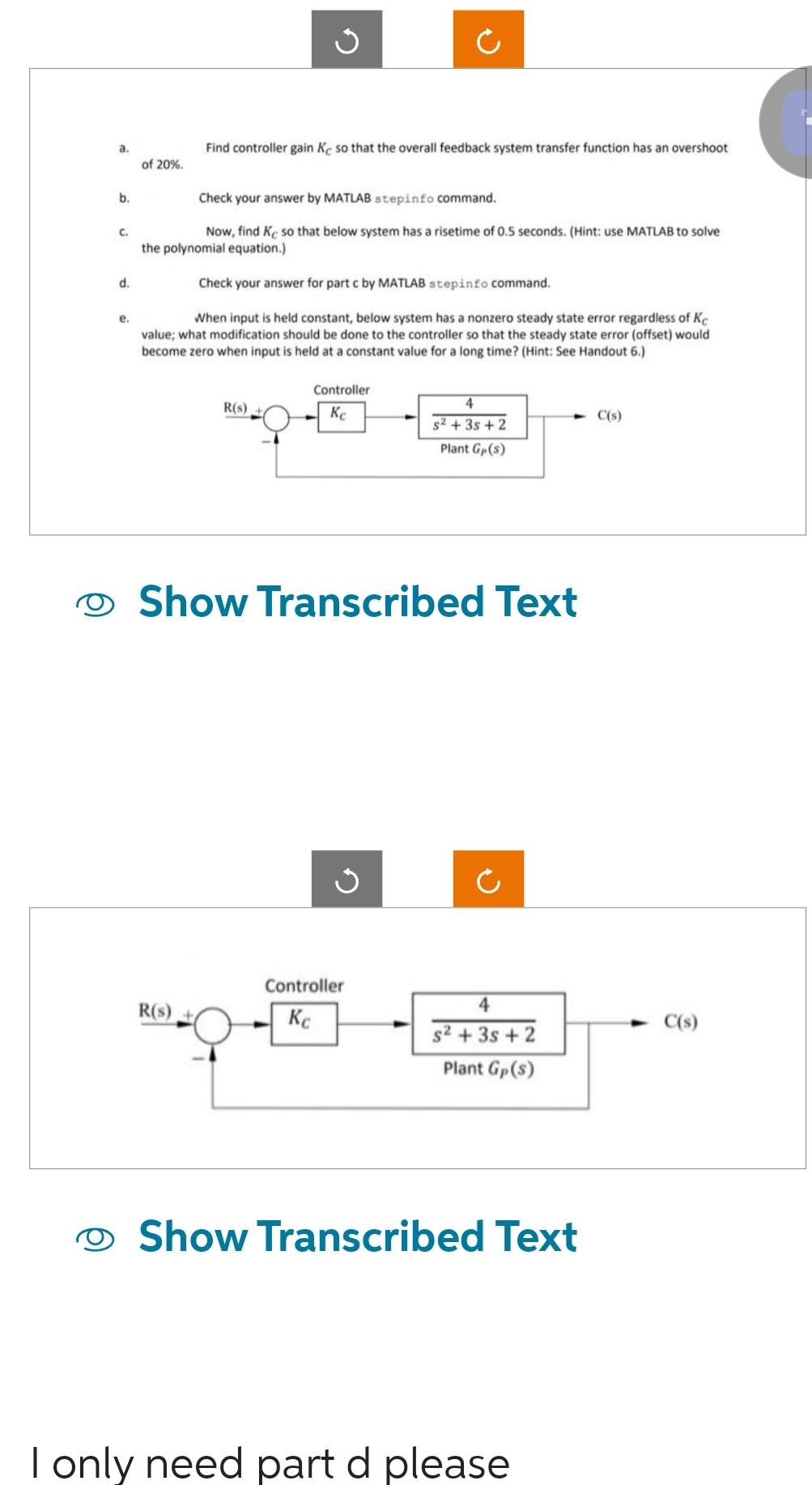 of Show Transcribed Text ง of Show Transcribed Text I | Chegg.com