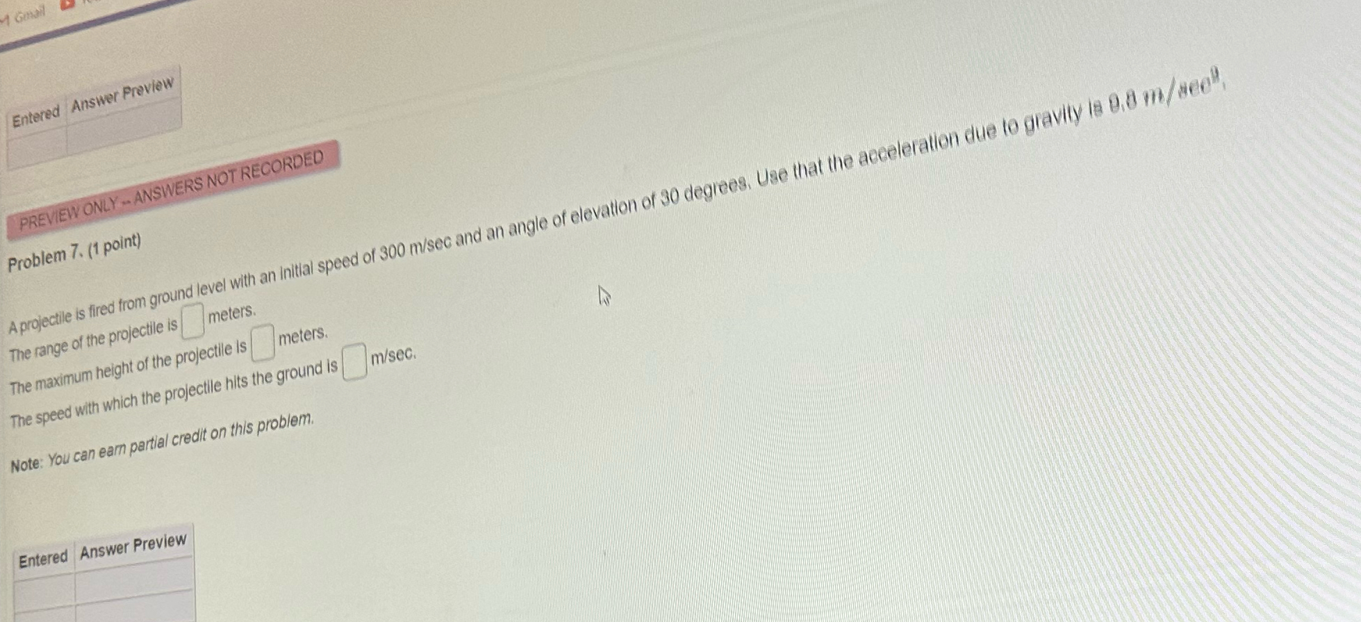 Solved Entered Answer proviewPREVIEW ONLY - ﻿ANSWERS NOT | Chegg.com