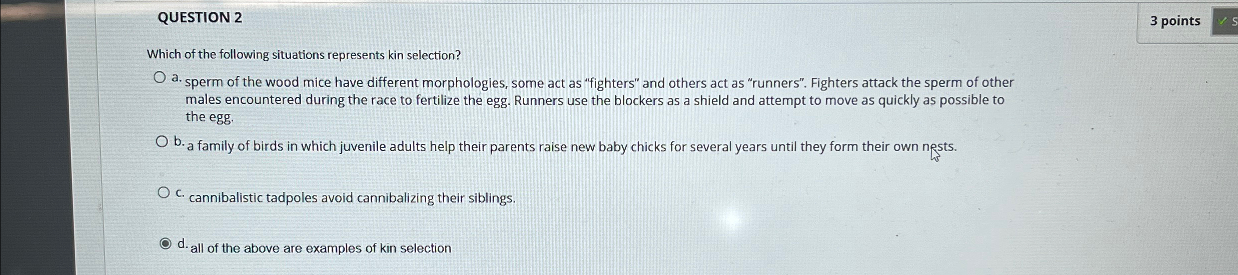 Solved QUESTION 23 ﻿pointsWhich of the following situations | Chegg.com