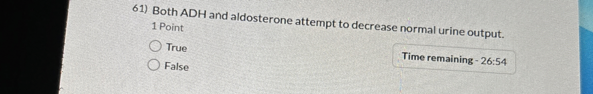 Solved Both ADH and aldosterone attempt to decrease normal | Chegg.com