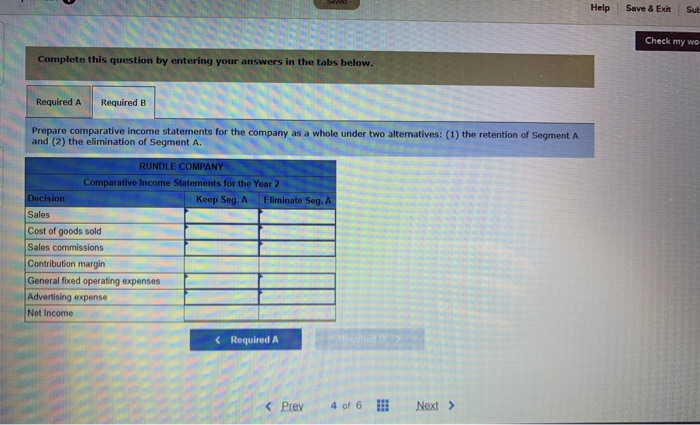 Solved Exercise 6-14A (Algo) Segment elimination decision LO | Chegg.com