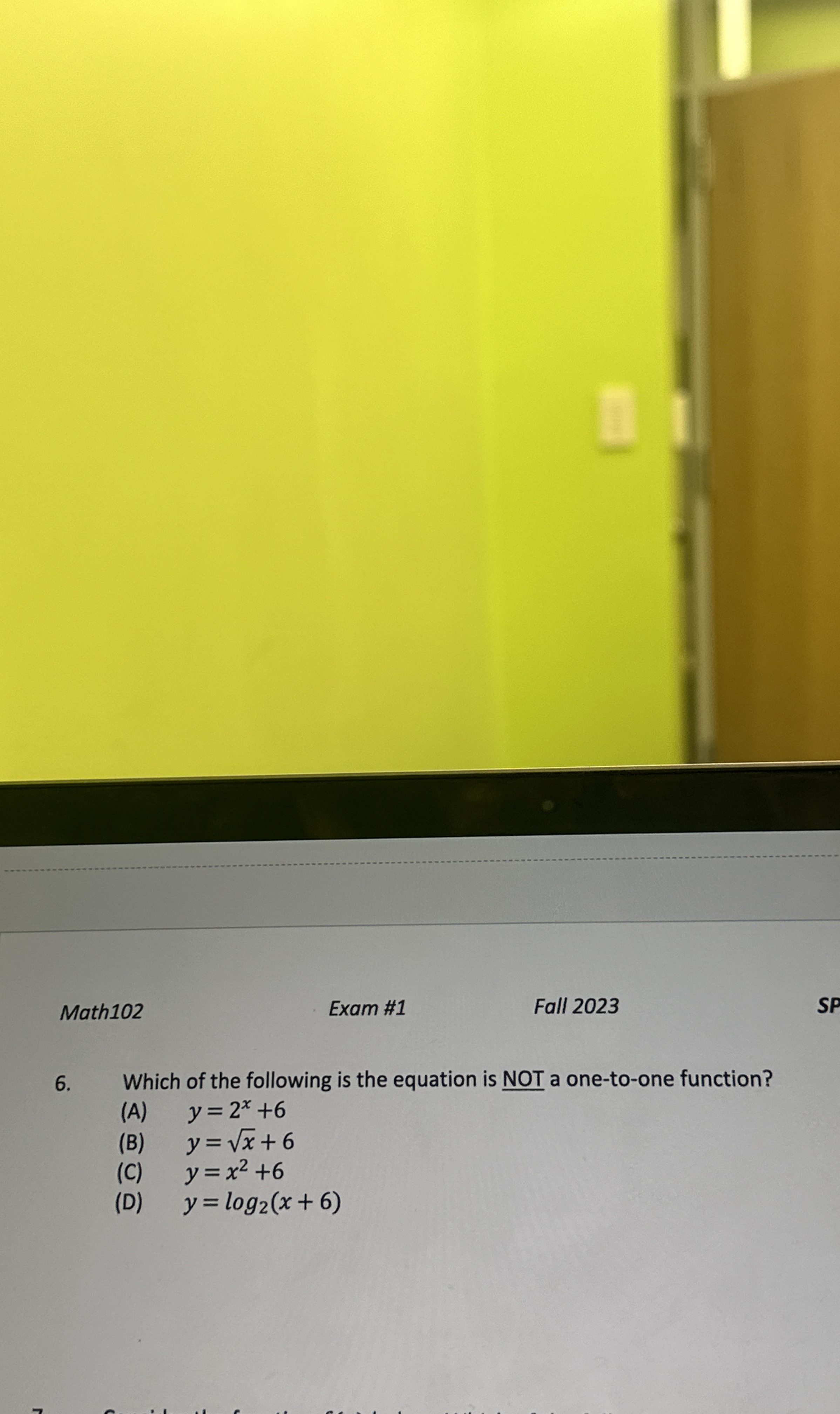 Solved Which Of The Following Is The Equation Is Not A